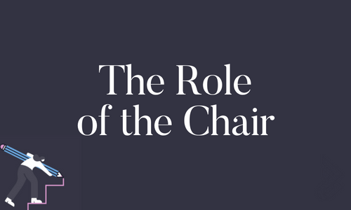 The Role of the Chair
