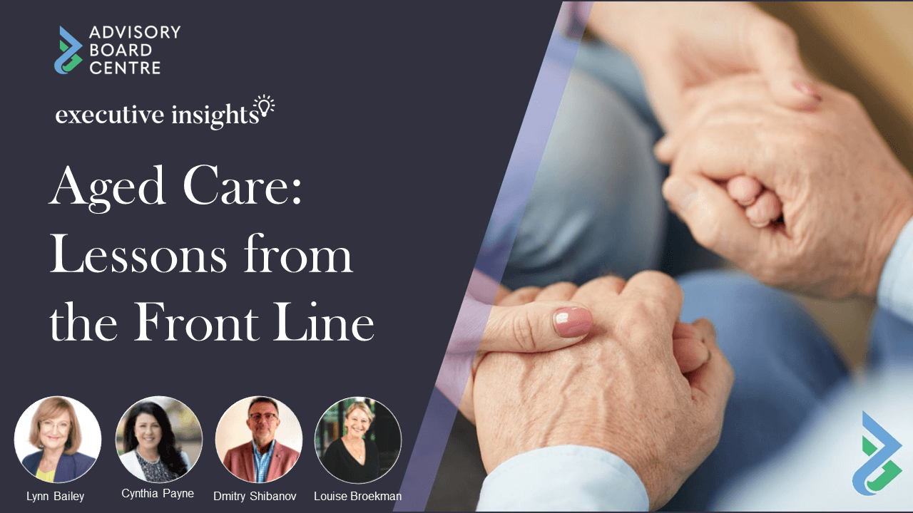 Aged Care: Lessons from the Front Line